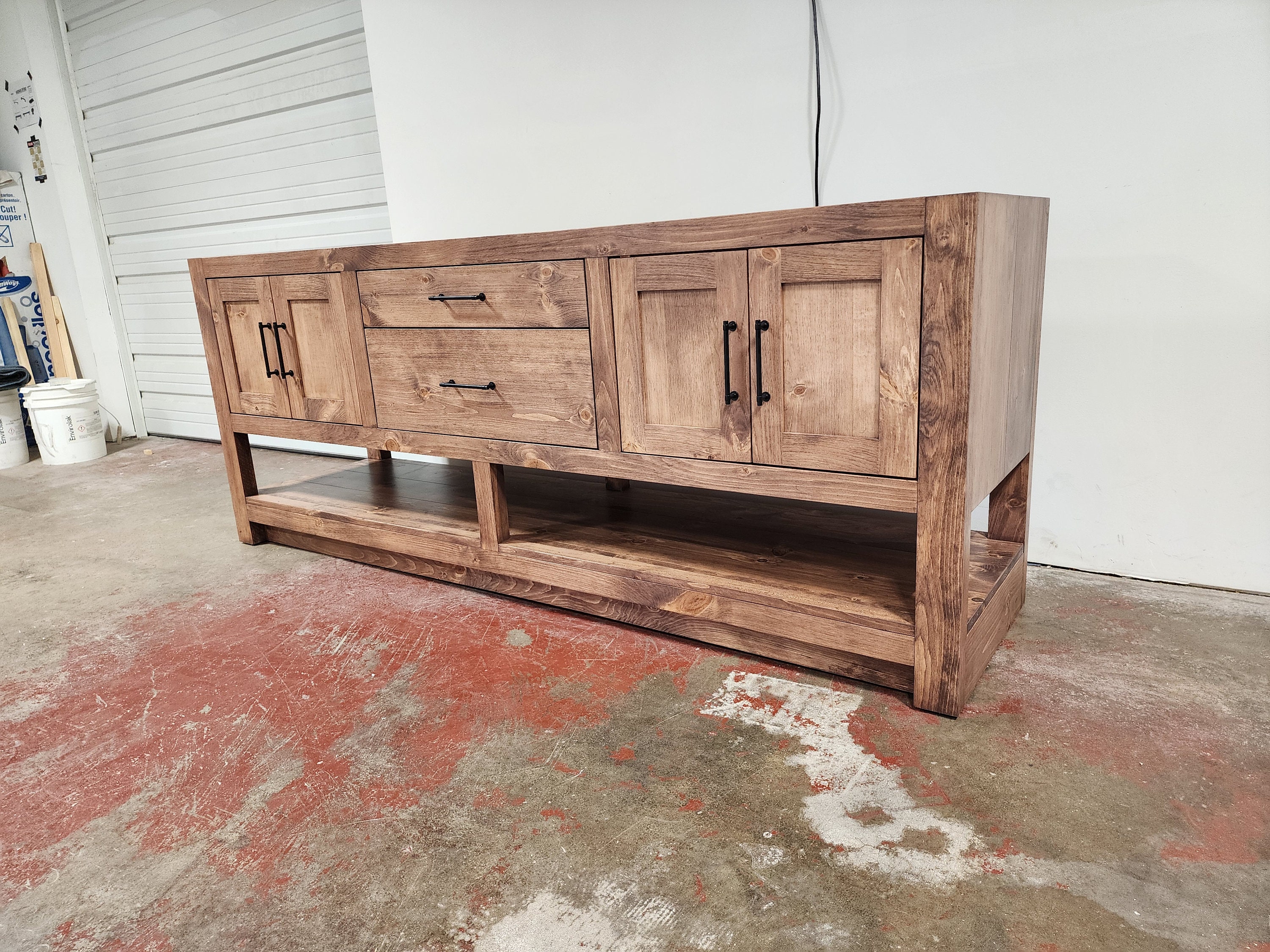 Custom Double Sink Bathroom Vanity- Model 1082 - Handmade, Lifetime ...