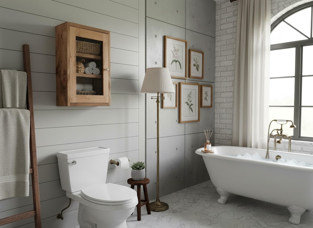 Ashbury Lane Over-toilet Cabinet, Storage Cabinet With Clear Glass ...