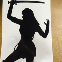Xena Warrior Princess Vinyl Decal Sticker or Window Cling: Three ...