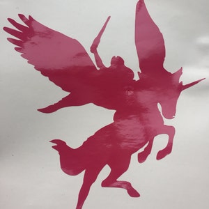 She-ra Princess of Power on Swiftwind Pink Glossy Vinyl Sticker Decal ...