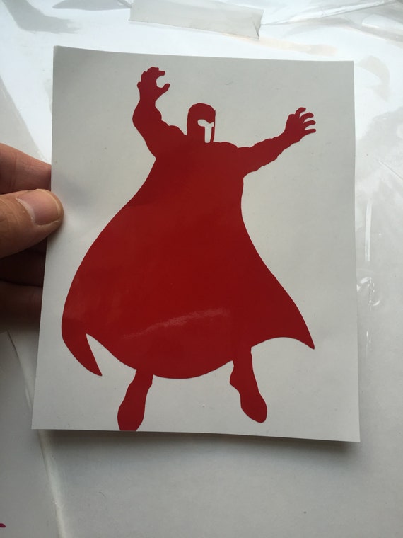 X-Men villain Magneto of Marvel Comics glossy vinyl sticker | Etsy