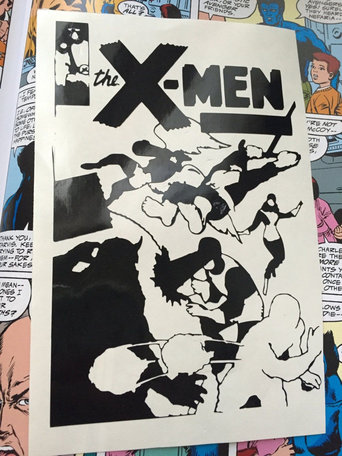 X-Men 1 iconic comic book covers series Marvel Comics vinyl | Etsy