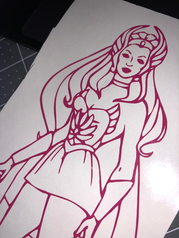 She-ra Princess of Power Outline Image Decal | Etsy