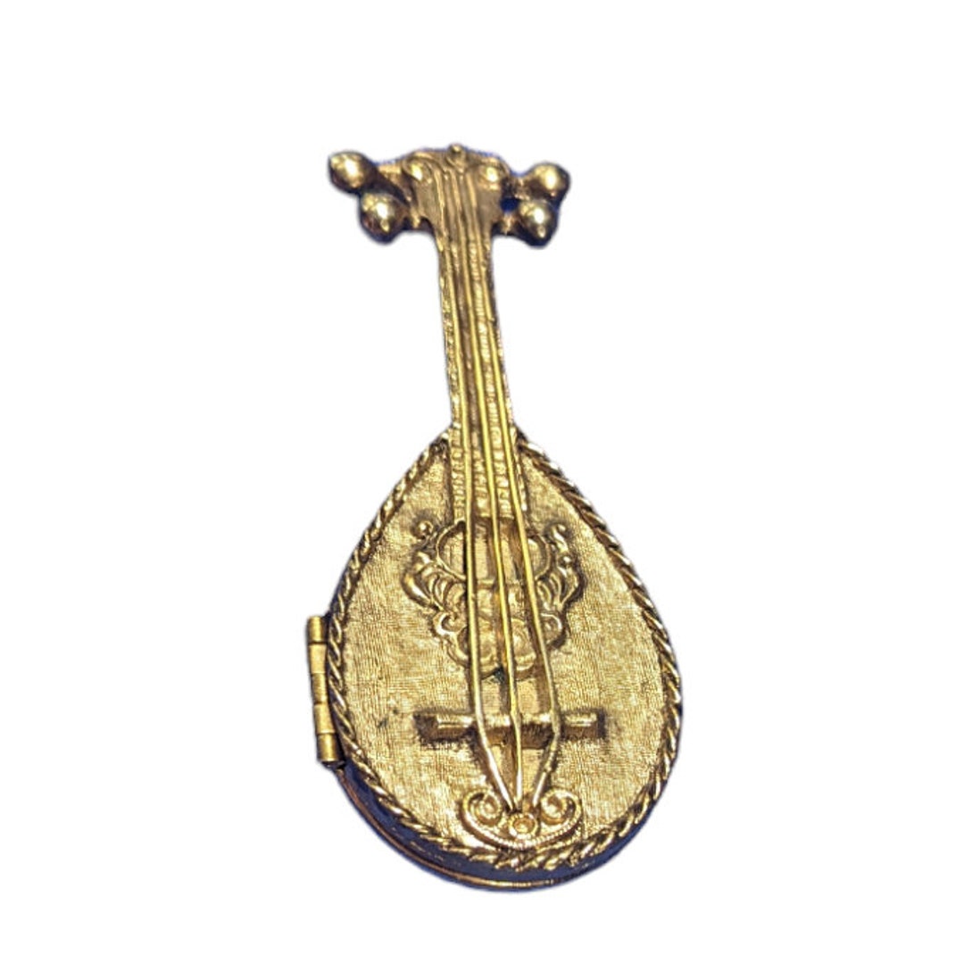 Vintage Avon Mandolin Lute Perfume Compact - Etsy