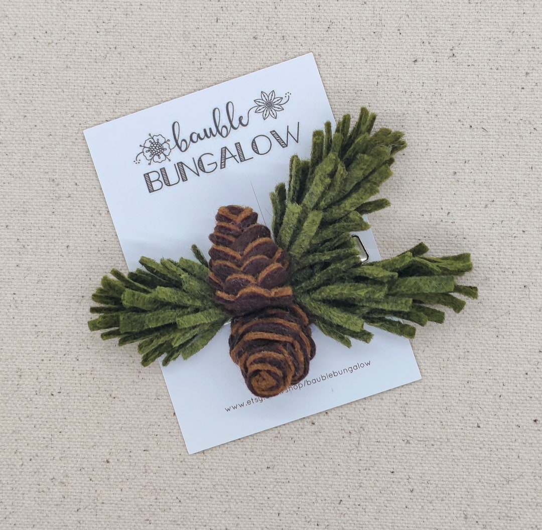 Pine Cone Hair Clip/brooch Pin/headband/bookmark/ornament - Etsy