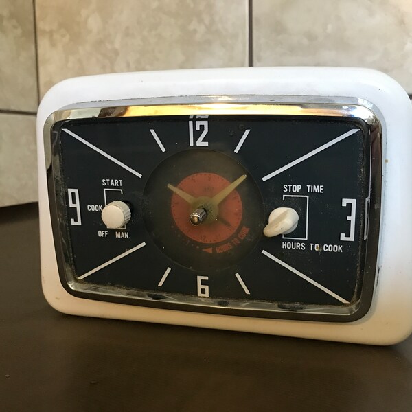 Retro Kitchen Clock - Etsy