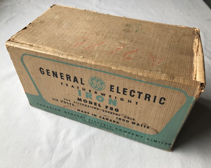 Vintage 1960s Iron, General Electric in Box - Etsy