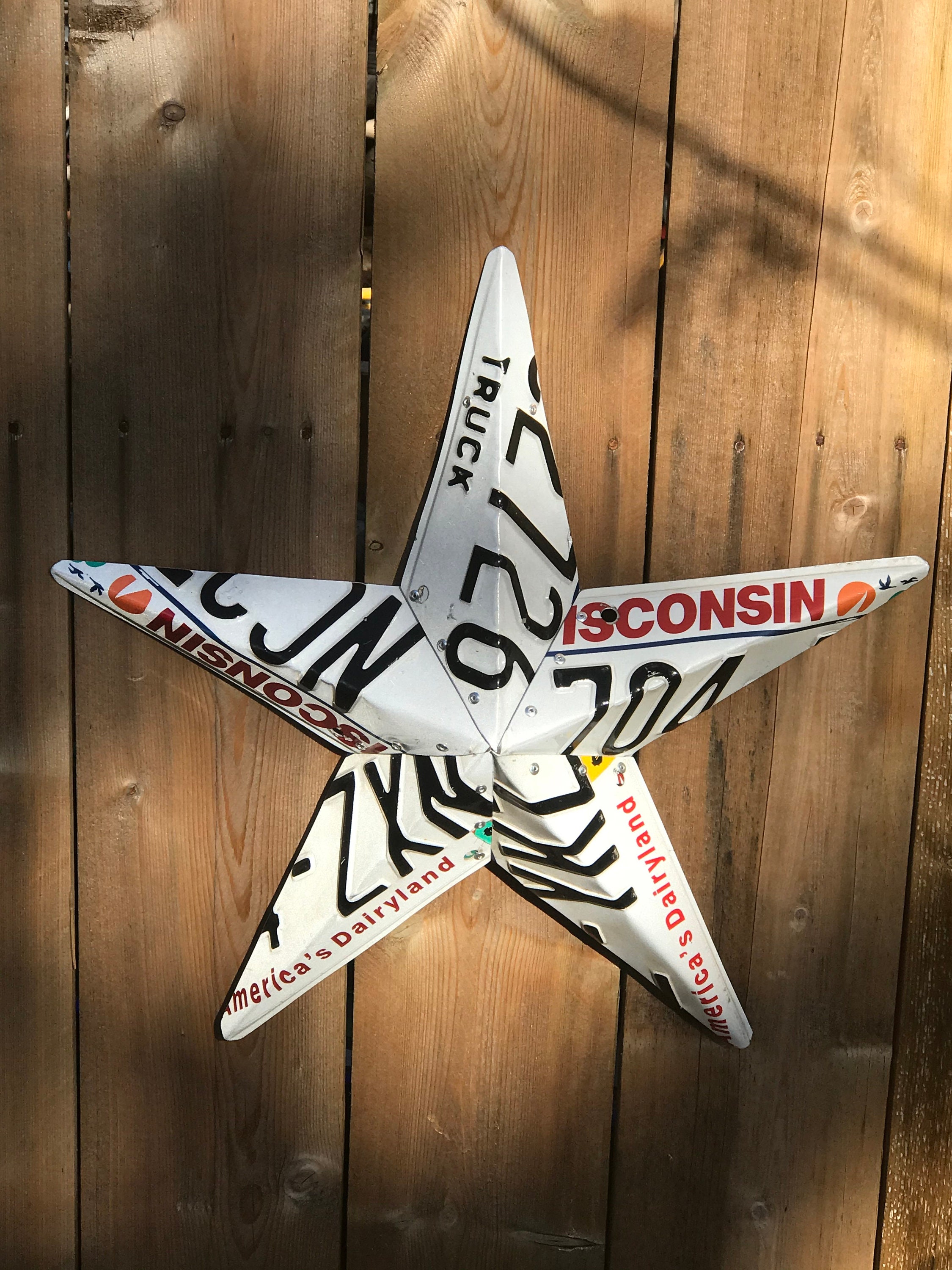 Silver Star License Plate