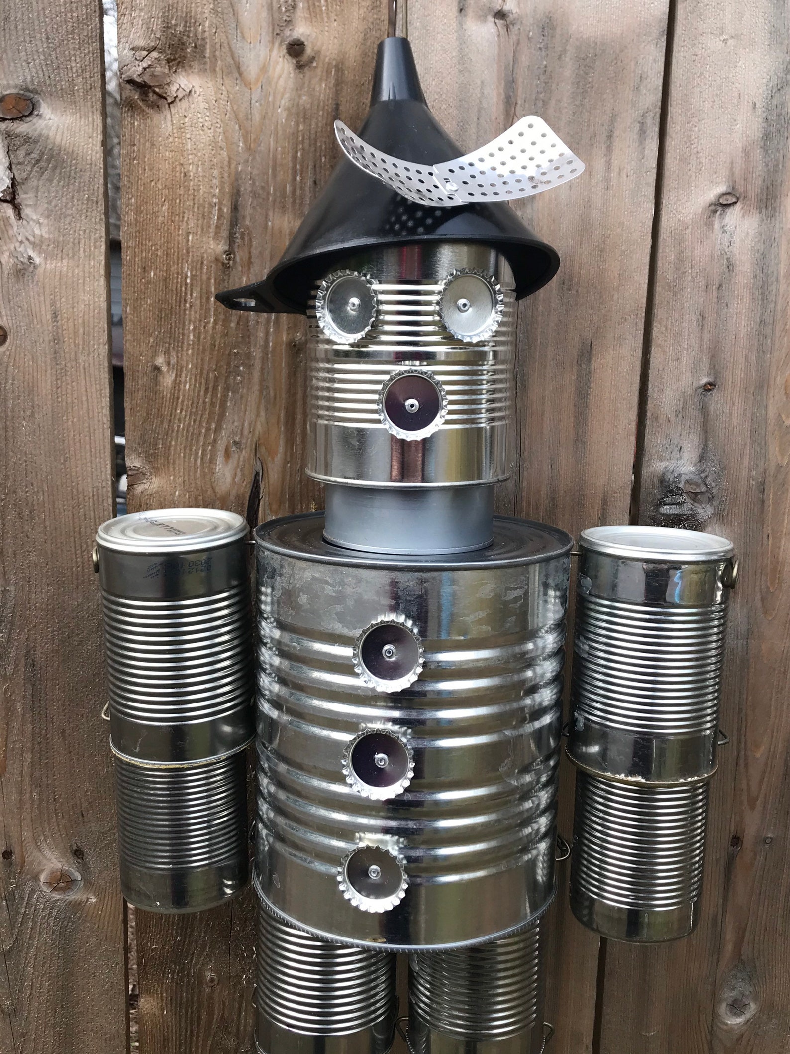 Metal Sculpture, Tin Can Art, Couple Sculpture, Upcycled Art, Tin Can ...
