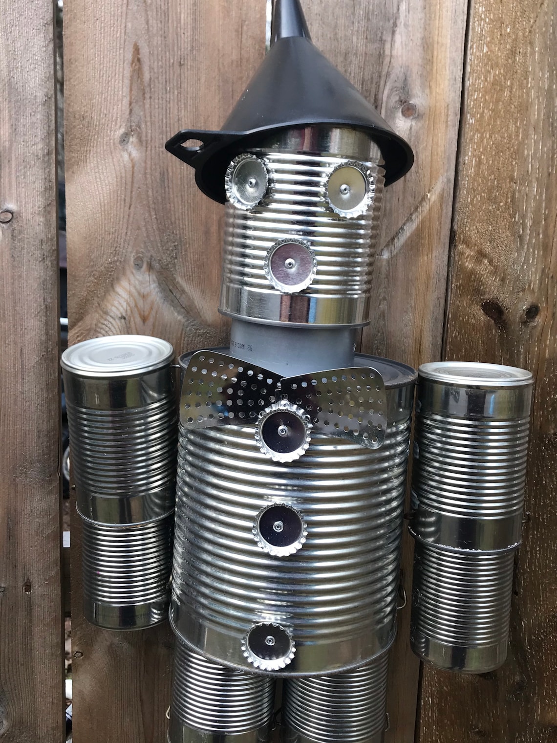Metal Sculpture, Tin Can Art, Couple Sculpture, Upcycled Art, Tin Can ...