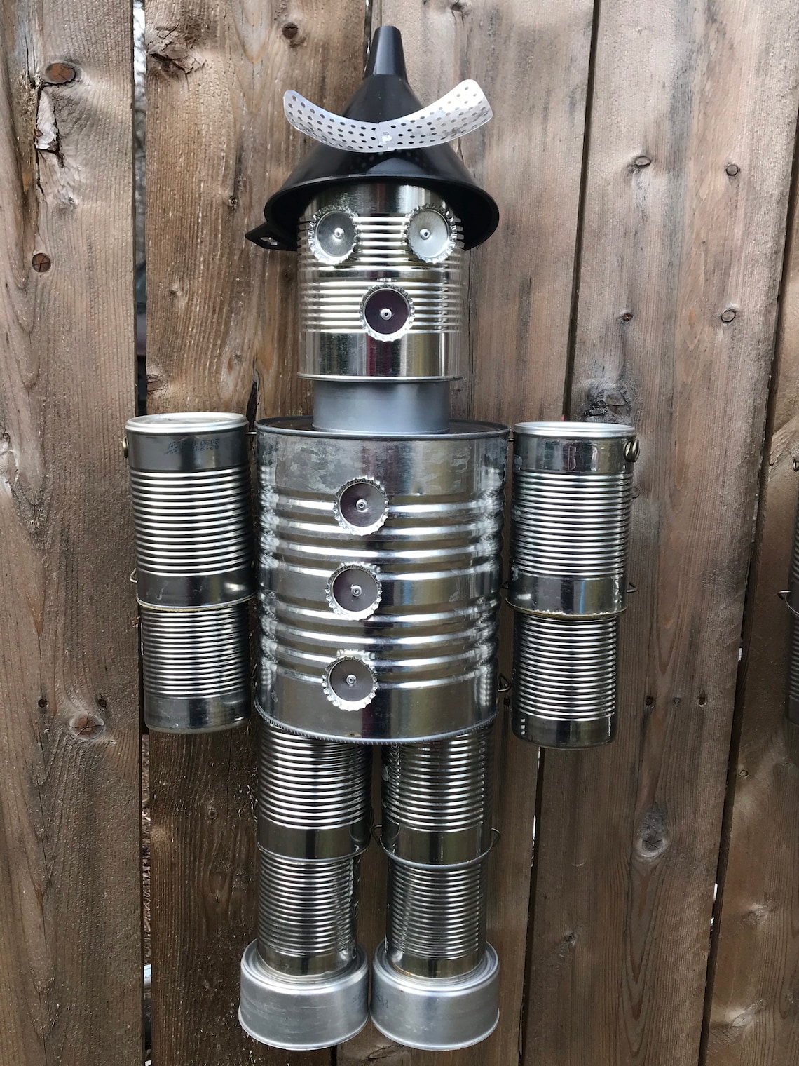 Metal Sculpture, Tin Can Art, Couple Sculpture, Upcycled Art, Tin Can ...
