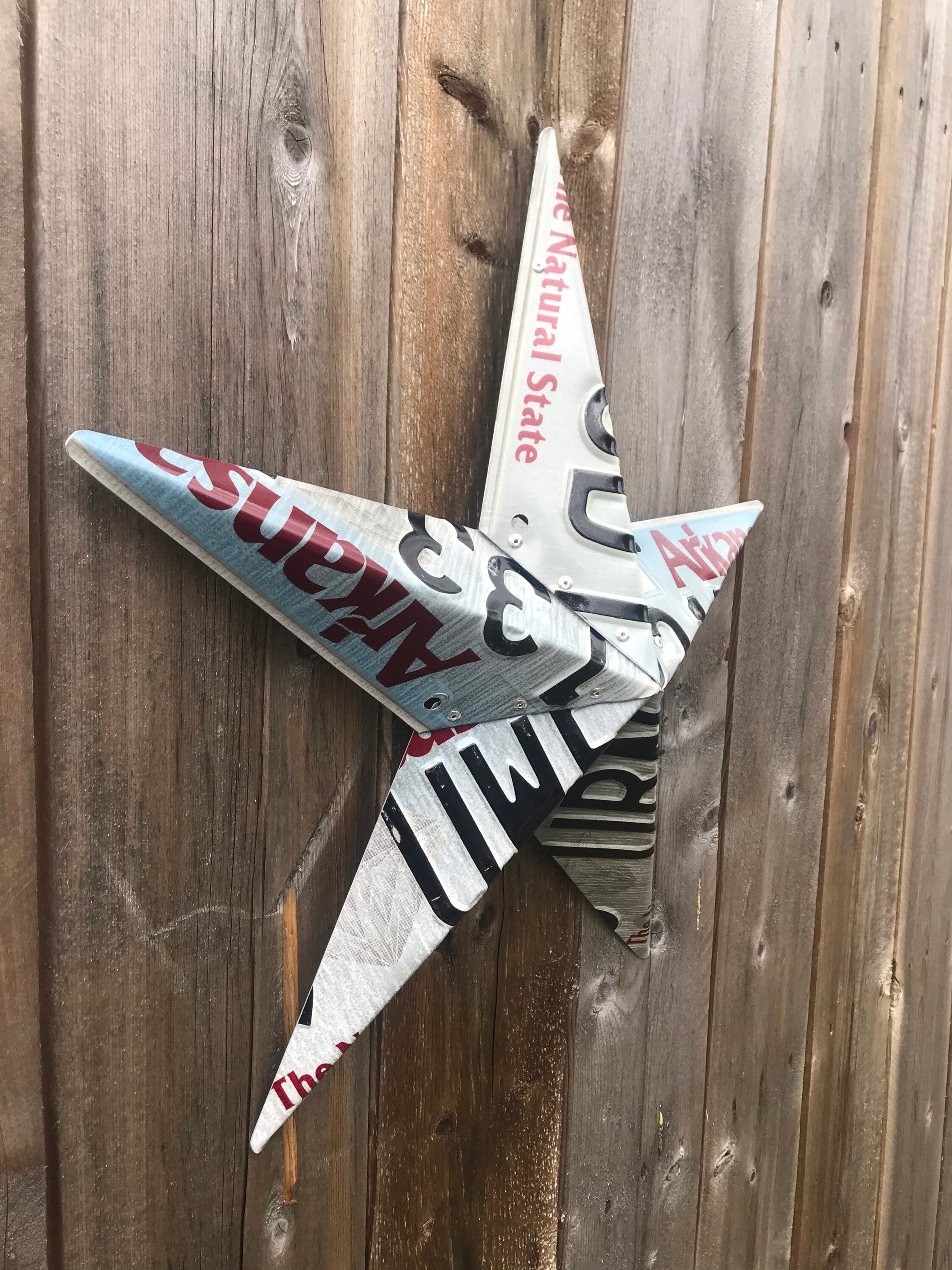 License plate star Arkansas red star metal star metal - Etsy.de