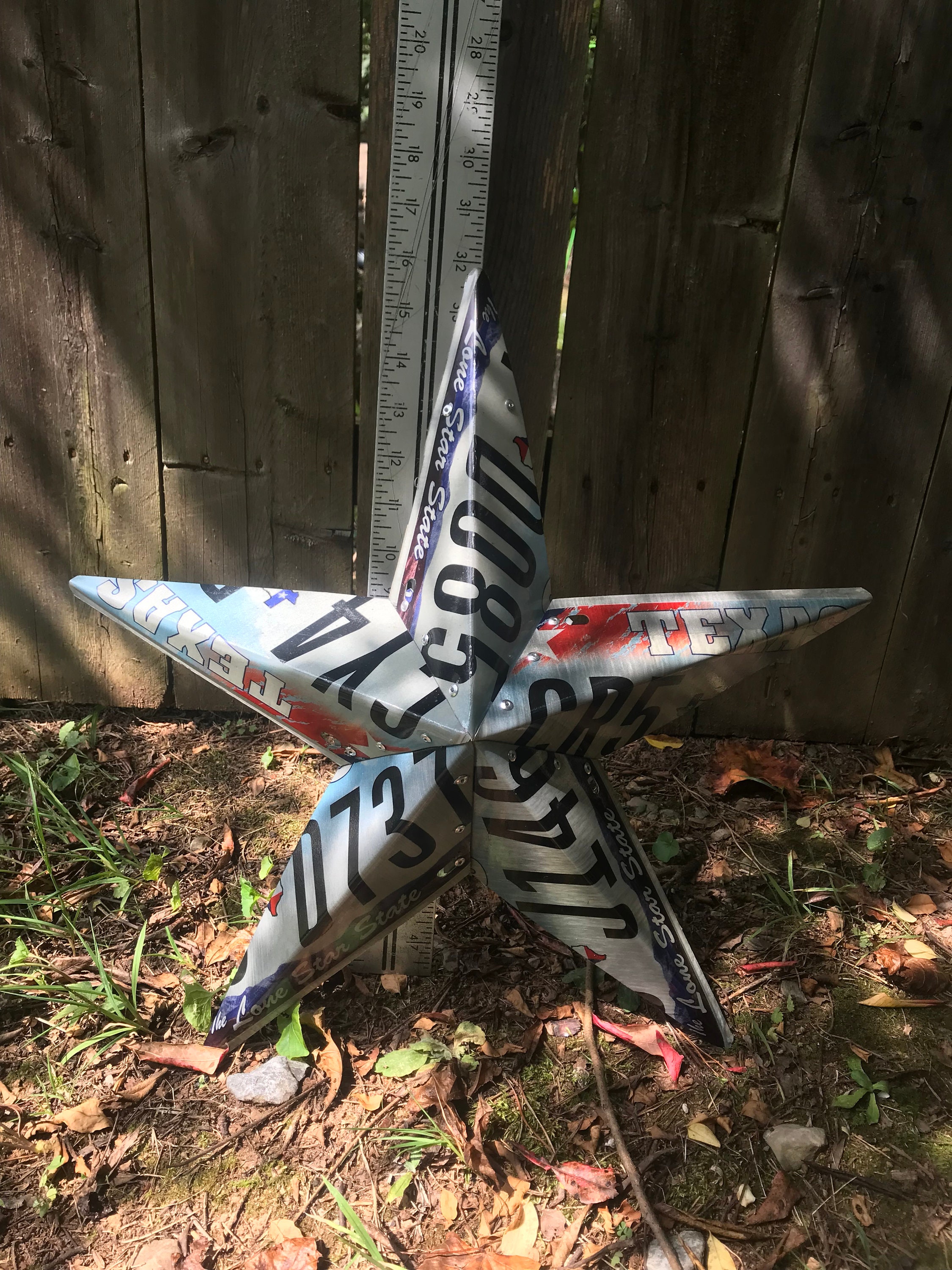 License Plate Star, Texas, Blue Star, Metal Star, Metal Artwork, Barn ...
