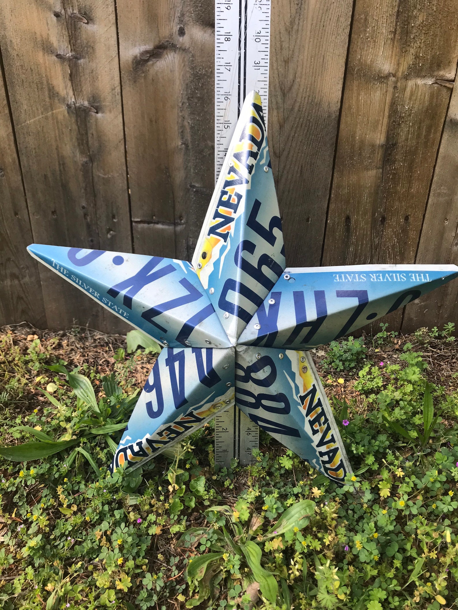 Nevada License Plate Star, Star, Nevada Star, Metal Star, Metal Artwork ...