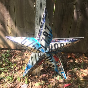 License Plate Star, Texas, Blue Star, Metal Star, Metal Artwork, Barn ...