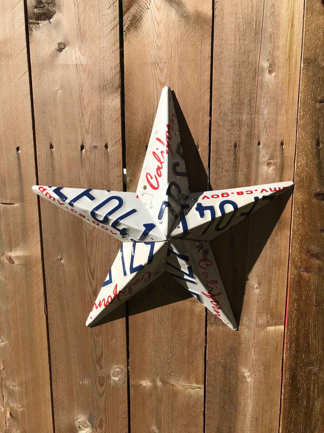 California License Plate Star, California Star, Metal Star, Metal ...