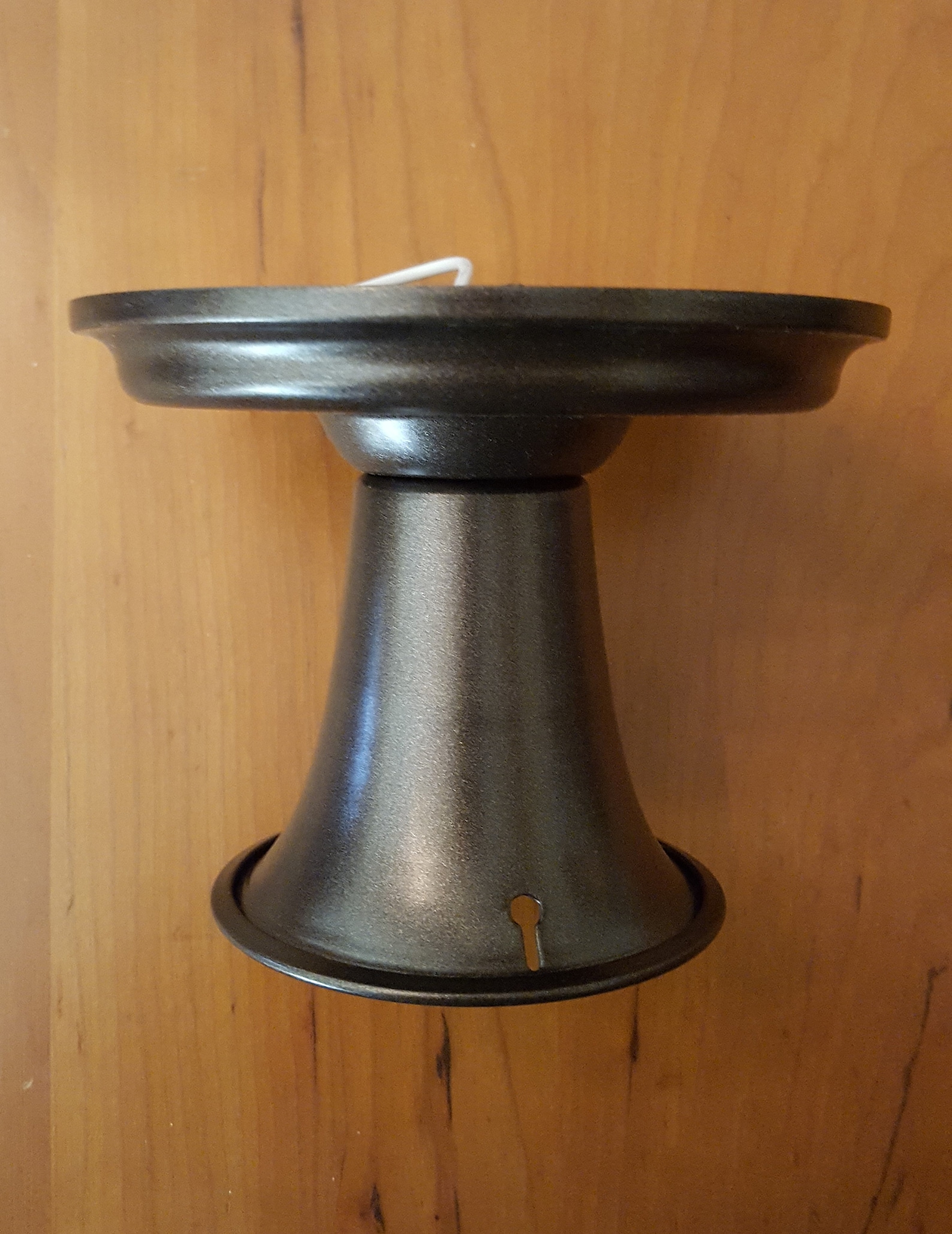 Art Deco Styled, New Oil Rubbed Bronze Finished Beaded 3 Chain Ceiling ...