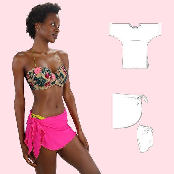 Sarong Sewing Pattern - Etsy