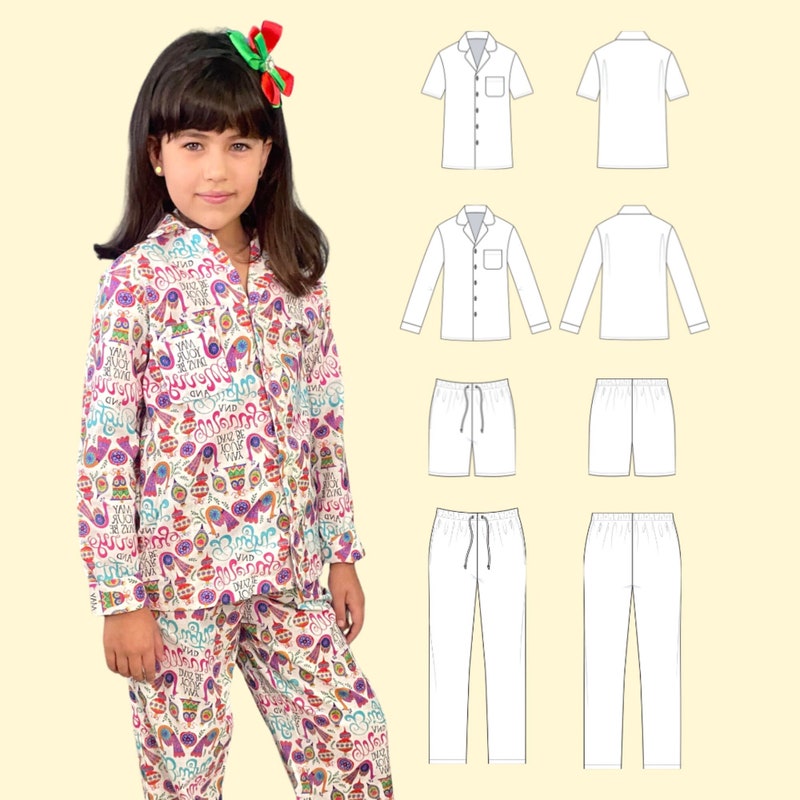 Girls Pajama Pattern - Etsy