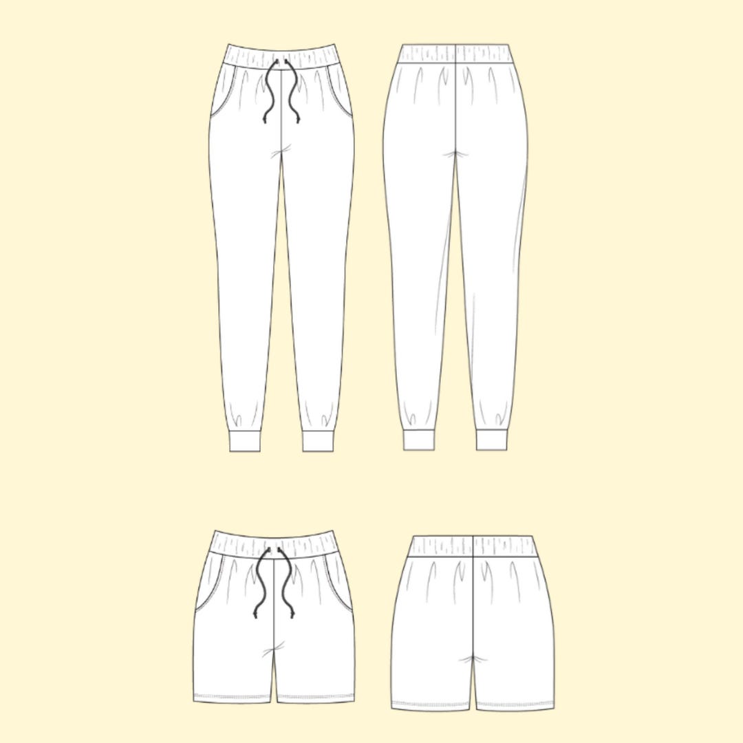 Silma Unisex Jogger PDF Sewing Pattern / 2 Styles / Includes Xs to Xxl ...