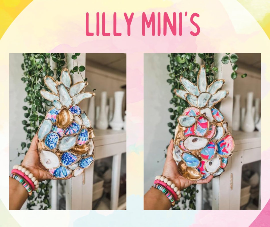 Lilly P Inspired Mini Oyster Pineapple - Etsy