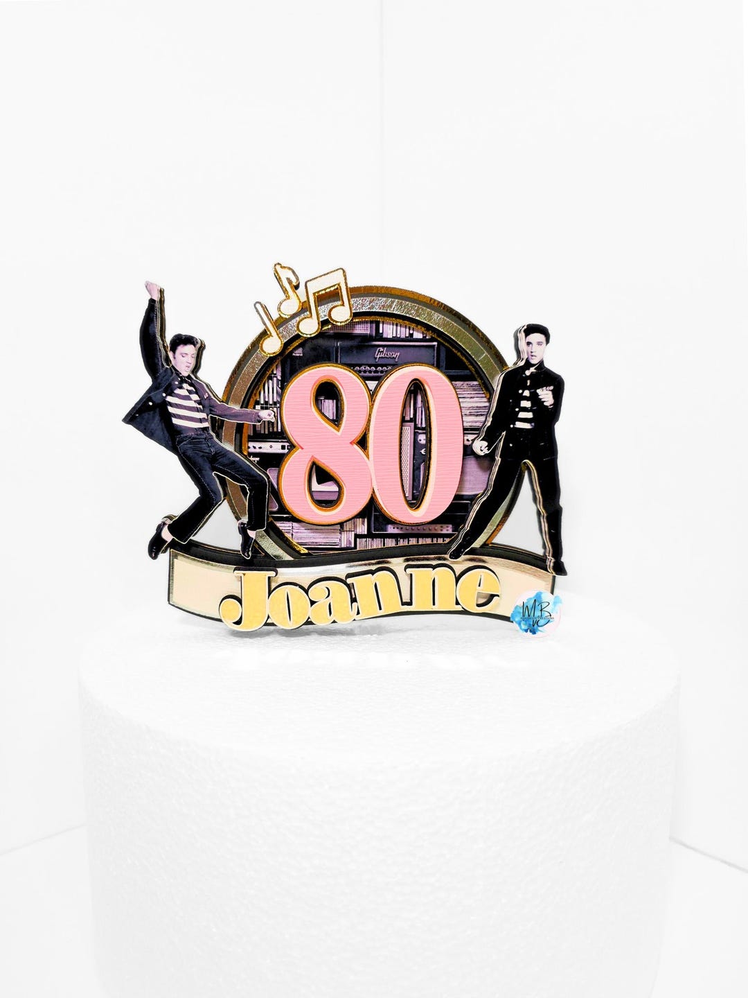 Elvis Cake Topper, Elvis Cake Decorations, Music Cake Topper, Rock ...
