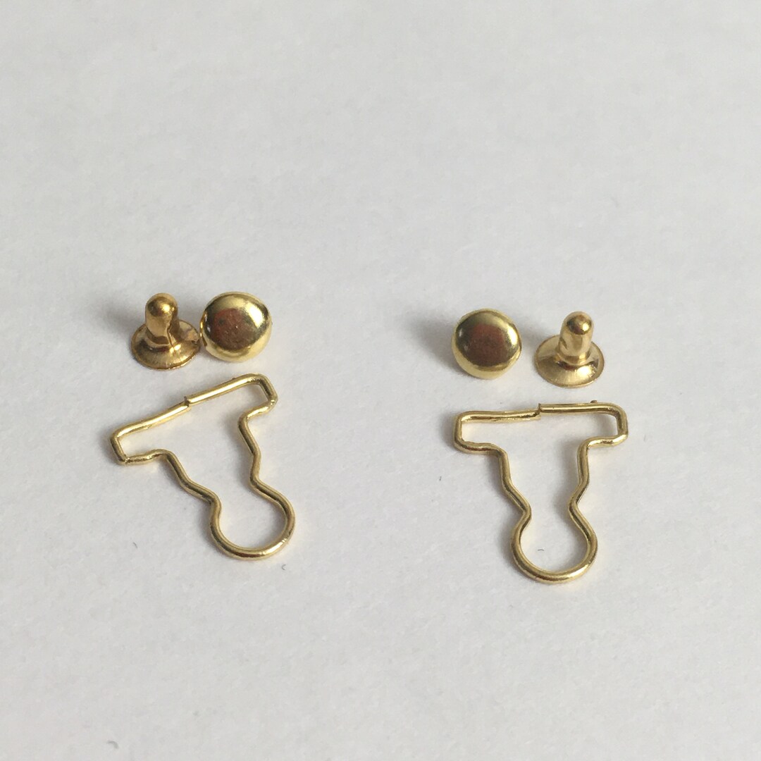 Gold Overall Buckles: Miniature Doll Overalls Hardware (9mm) - Etsy