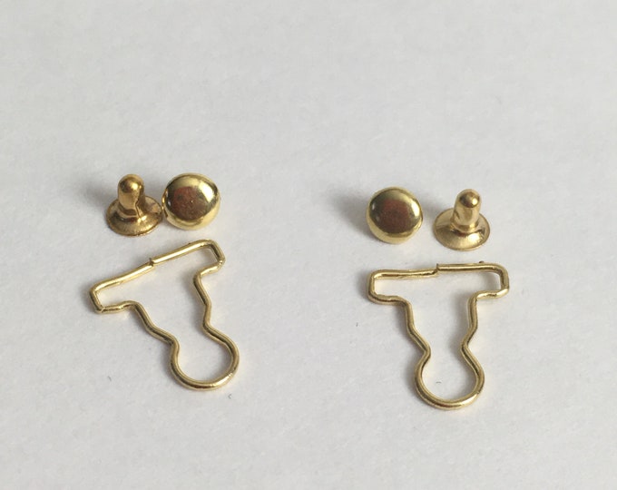 Gold Overall Buckles: Miniature Doll Overalls Hardware (9mm) - Etsy