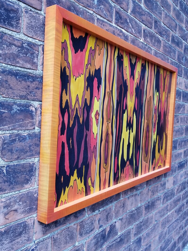 Wood Art - Wood Wall Art Painting- Abstract Wood Wall Art- Wood Wall ...
