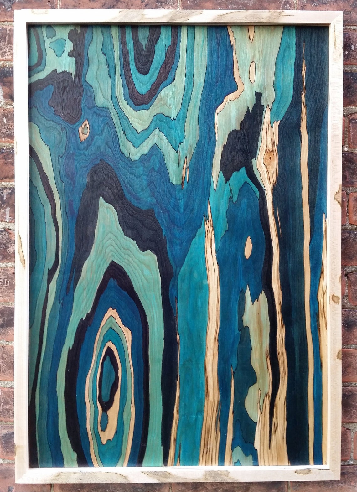 Wood Art - Wood Wall Painting- Abstract Wood Wall Art- Wood Wall Decor ...