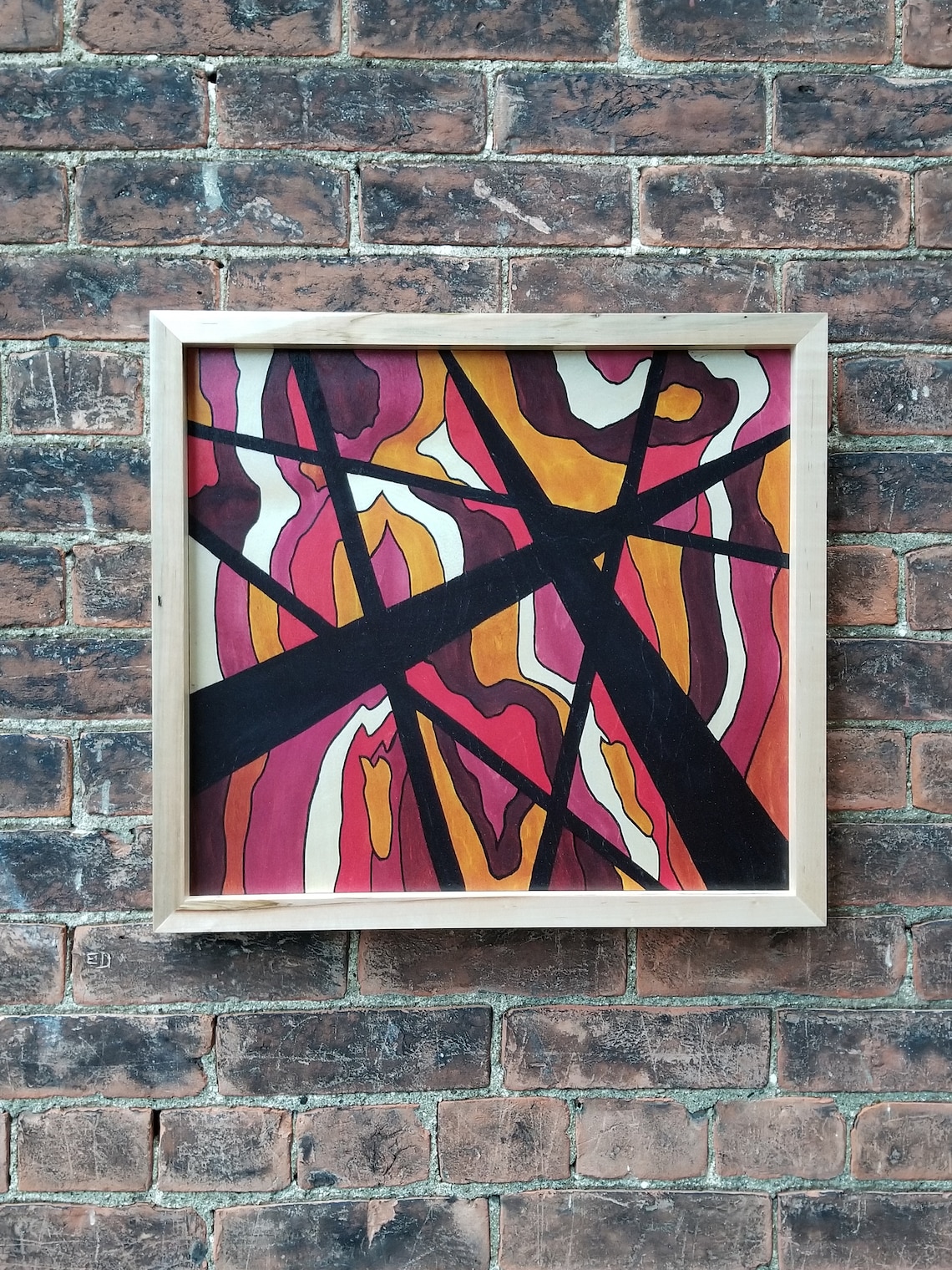 Wood Art Wood Wall Art Painting Abstract Wood Wall Art Wood Wall Decor ...