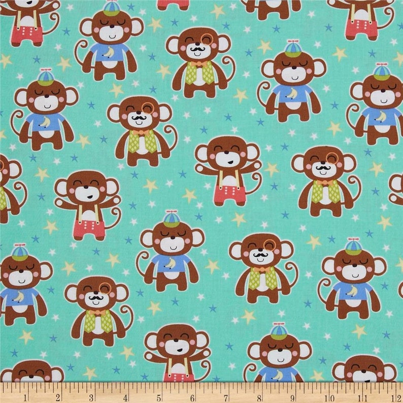 SALE - Michael Miller CX6354 It's A Boy Thing Chimp Daddy Pastille ...