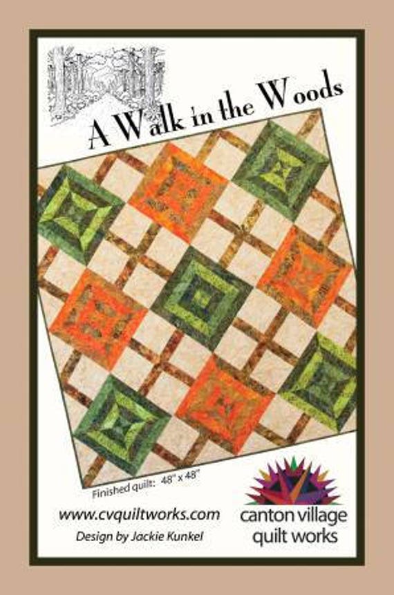 A Walk in the Woods Lap Quilt Pattern Designed by Jackie - Etsy