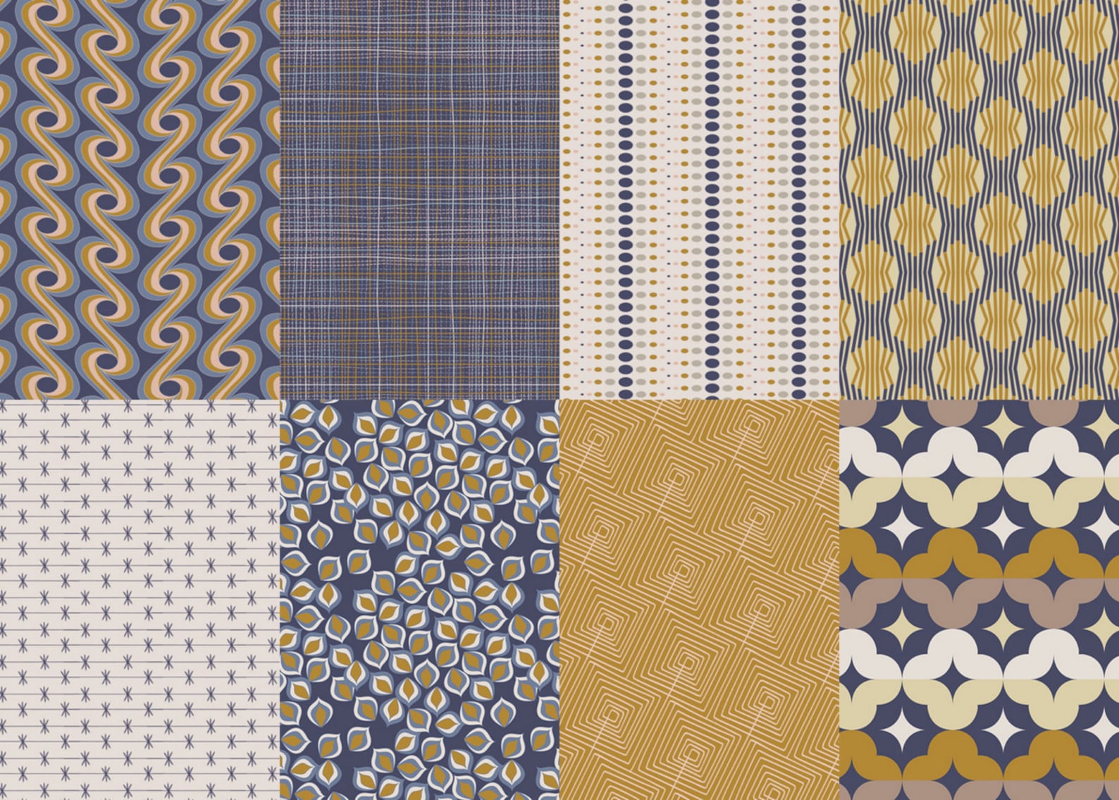 Athena ATH-146 Draped Volute Ocean for Art Gallery Fabrics - Navy and ...