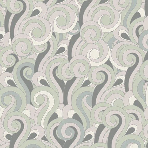 Art Gallery Fabric Textures Swirls Pearl Gray by the Half Yard | Etsy