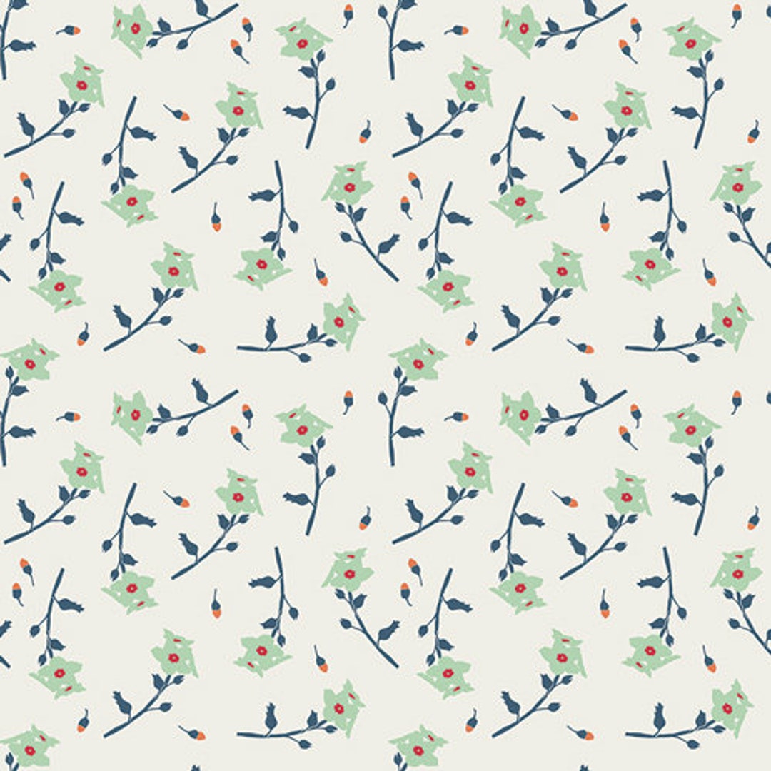 Art Gallery Fabric by 1/2 Yard - RMS 1507 Buds - 100% Premium Cotton ...