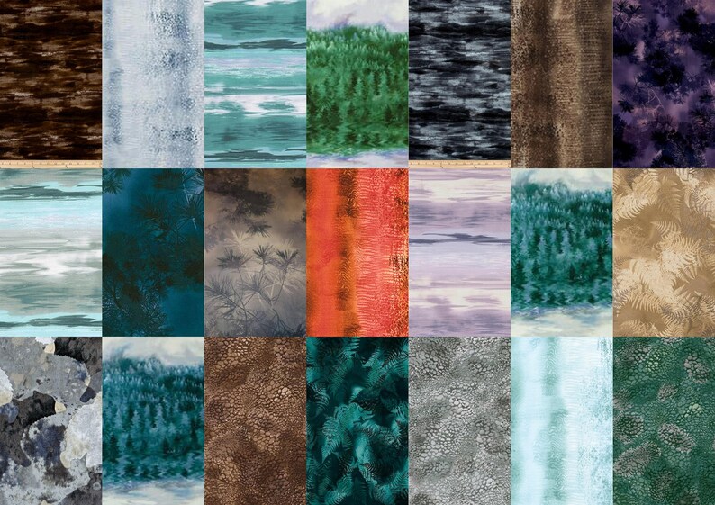 Enchanted Pines by the 1/2 Yard Dawn for Robert Kaufman - Etsy