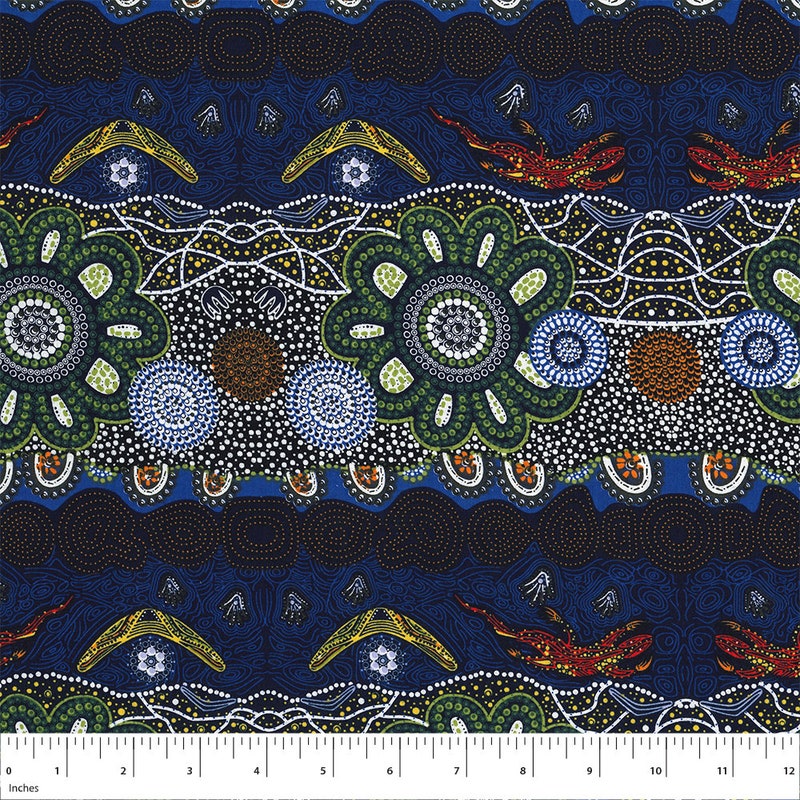 Aboriginal Art Fabric - Etsy