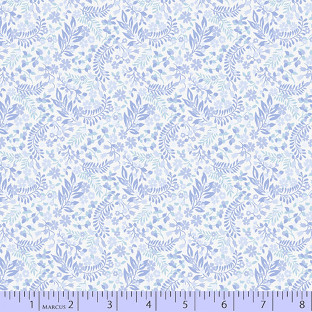 CELESTE by Nancy Rink 0744-0146 White Calico for Marcus Fabrics - 100% ...