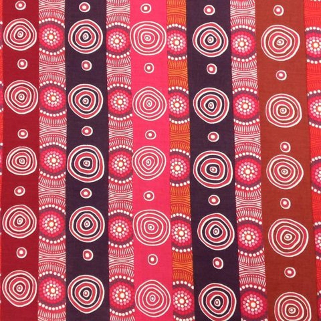 Aboriginal Art Design Apparel Desert Flowers Pink DESP by Marie Ellis ...