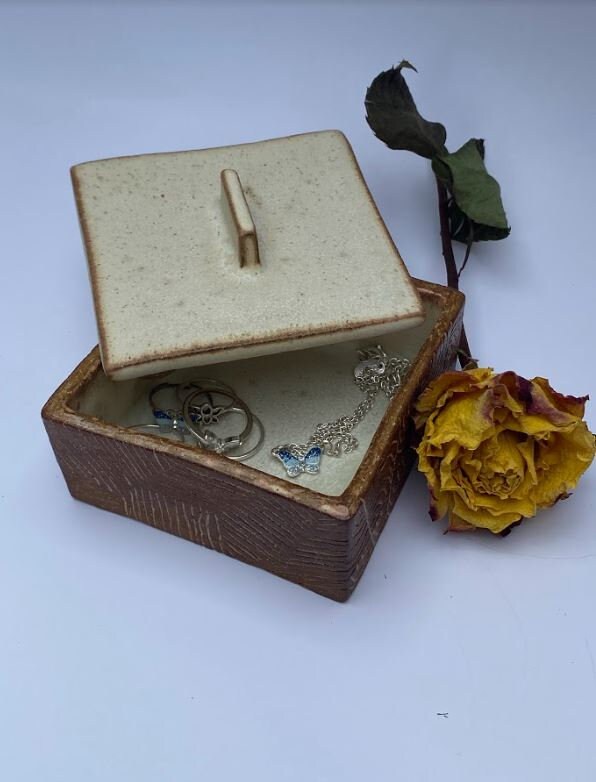 Square Ceramic Box - Etsy