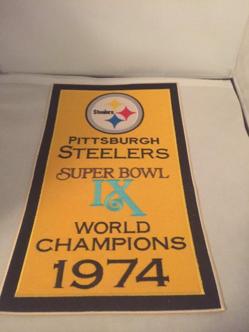 Pittsburgh Steelers Super Bowl World Champions Banners Lot of - Etsy