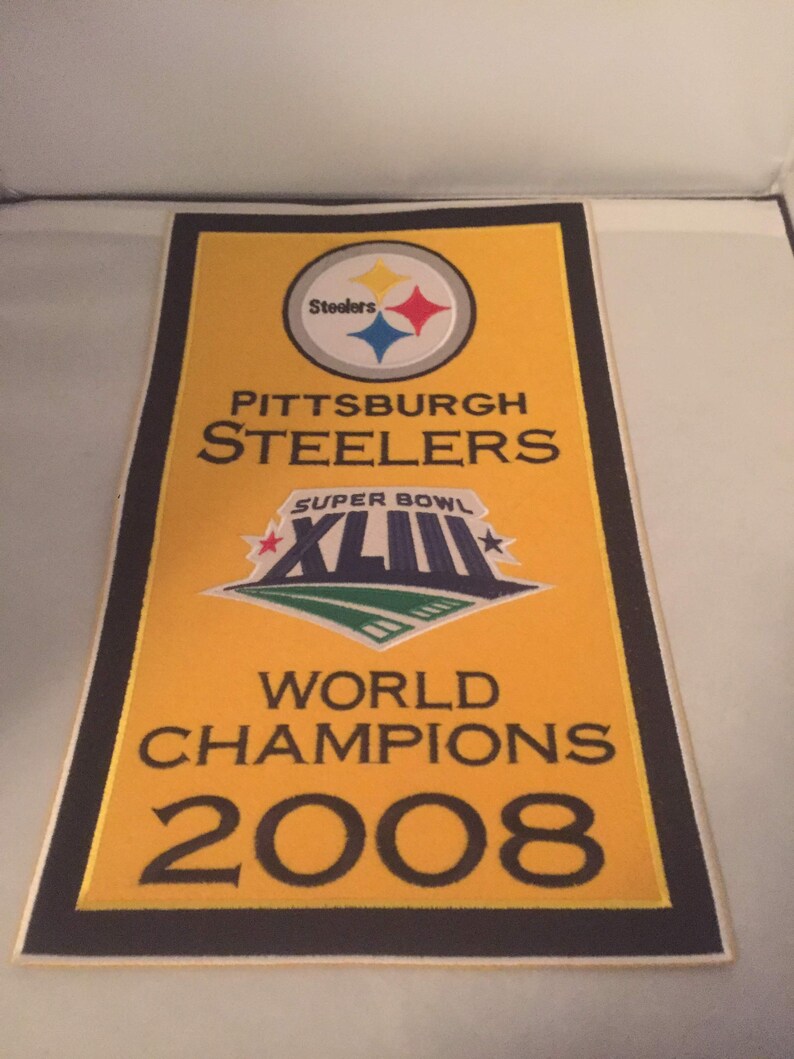 Pittsburgh Steelers Super Bowl World Champions Banners Lot of - Etsy