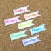 Planner Flags 7 Days of the Week Feltie Digital Embroidery - Etsy