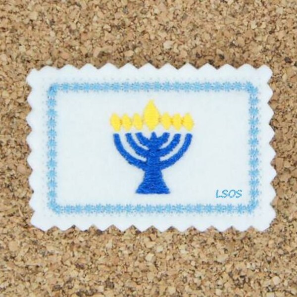 Menorah Applique - Etsy