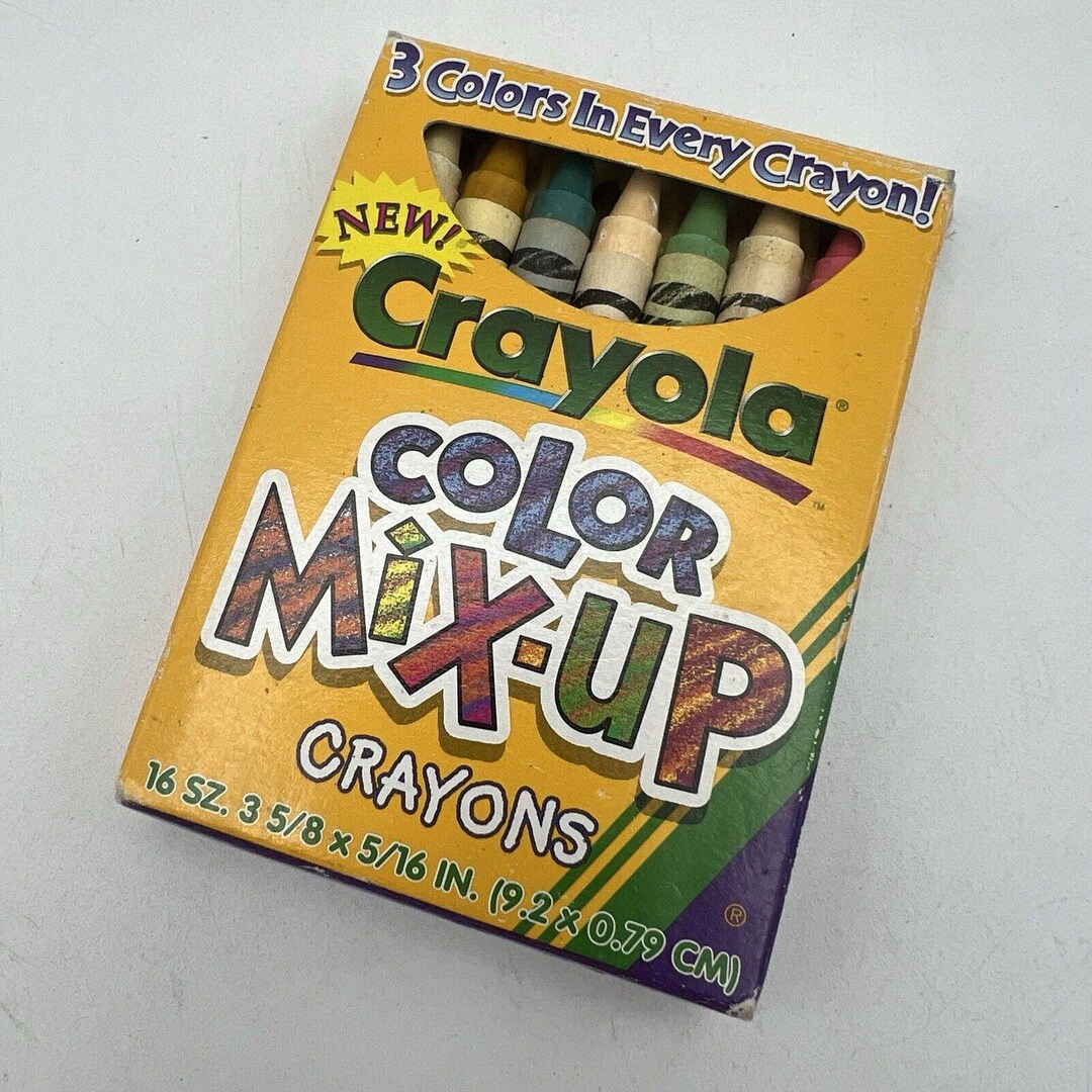 Vintage Crayola Color Mix-up Crayons 15 Colors 1997 ONE MISSING as Is ...