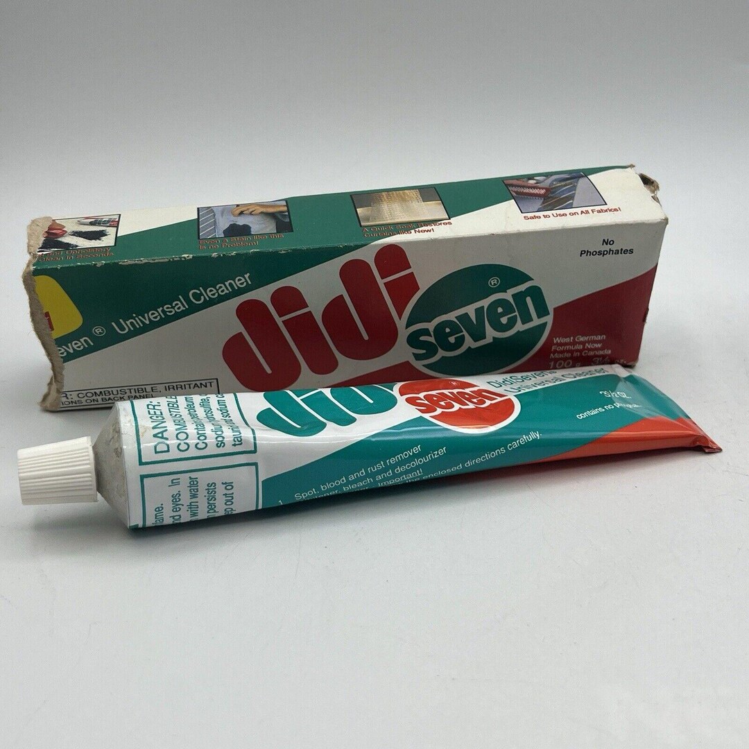 Vintage Didi Seven Universal Cleaner 3 1/2 Oz W German Formula Made in ...