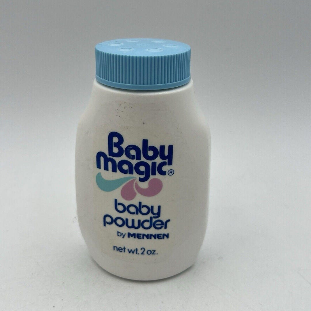 Vintage Baby Magic BABY POWDER by MENNEN 2 Oz Full Talc 70s 80s ...