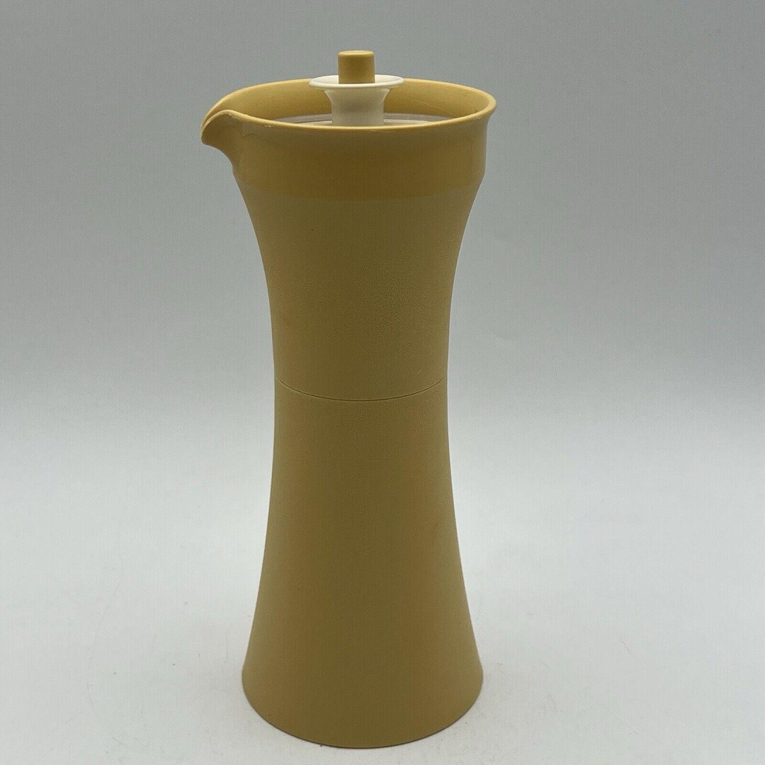 ONE Vintage Tupperware Oil & Vinegar Dressing Cruet Harvest Gold 1246 ...