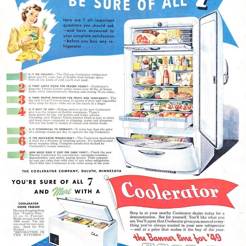 Refrigerator Ad - Etsy